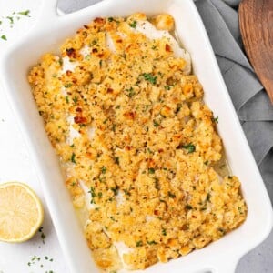 Easy Baked Cod with Crispy Crumb Topping