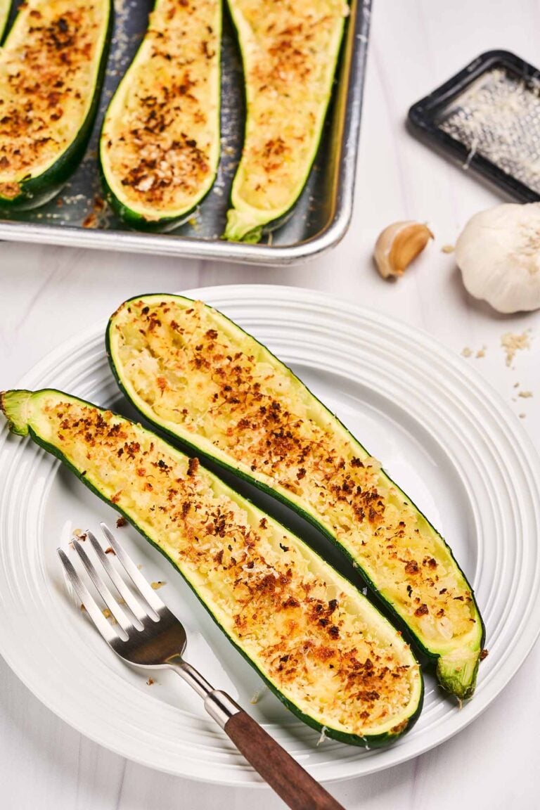 Cheese Stuffed Zucchini Boats