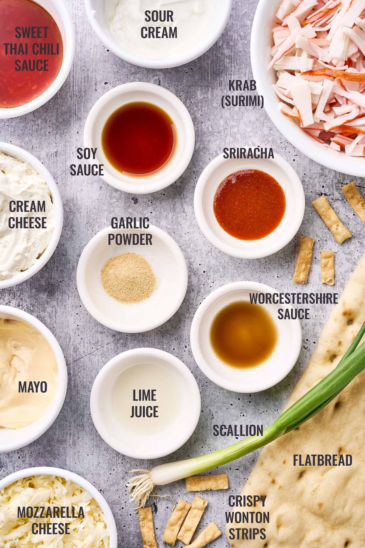 Crab Rangoon Pizza with Sweet Chili Drizzle