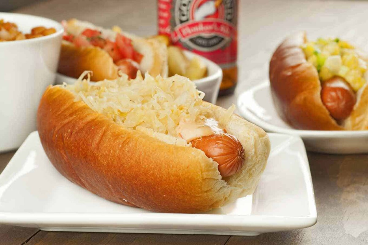 Grilled Reuben Dogs