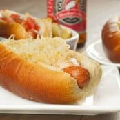 Grilled Reuben Dogs