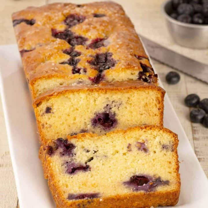 Lemon Blueberry Loaf Cake Recipe | MyGourmetConnection