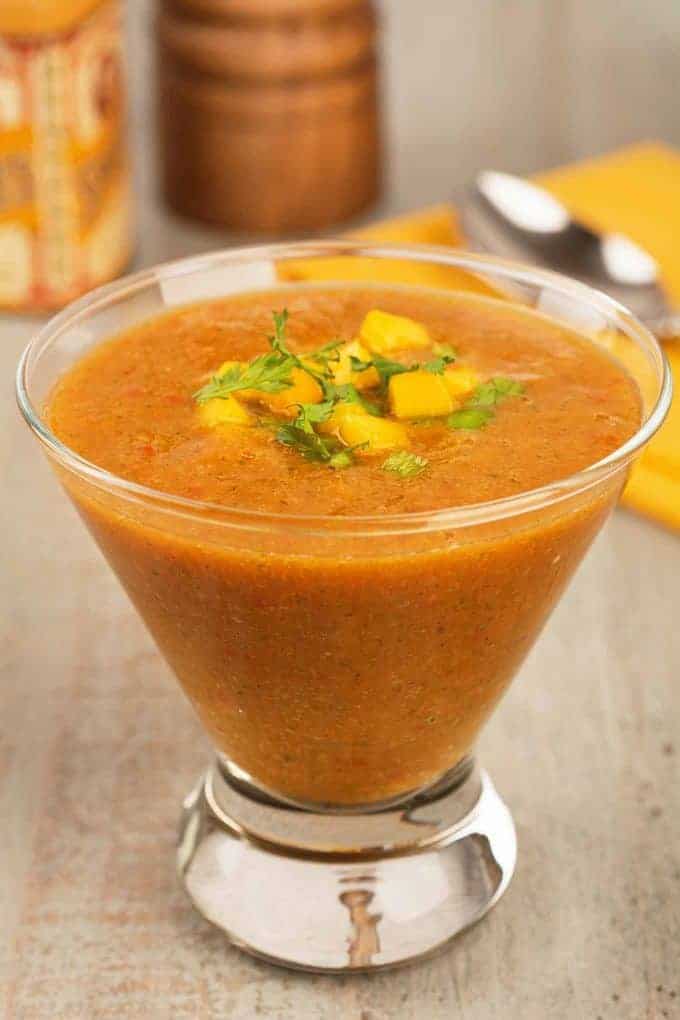 Mango Gazpacho Soup