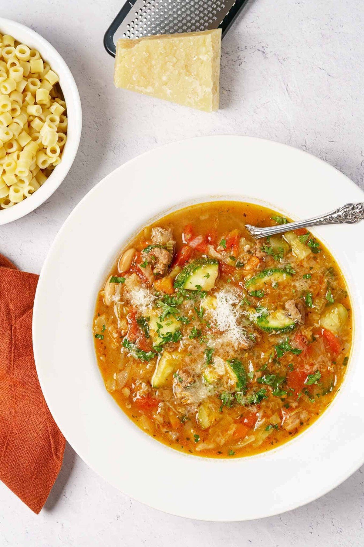 Minestrone Soup with Sausage