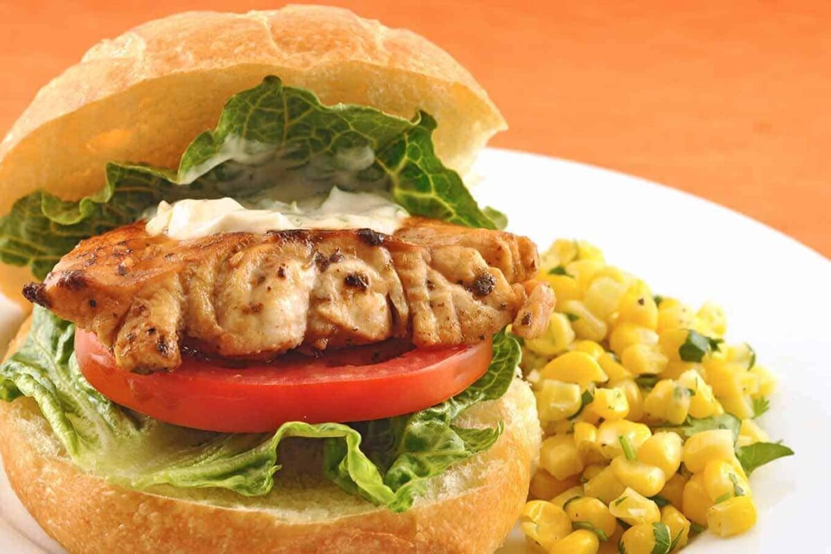 Pan-Seared Grouper Sandwiches with Mojo Mayo