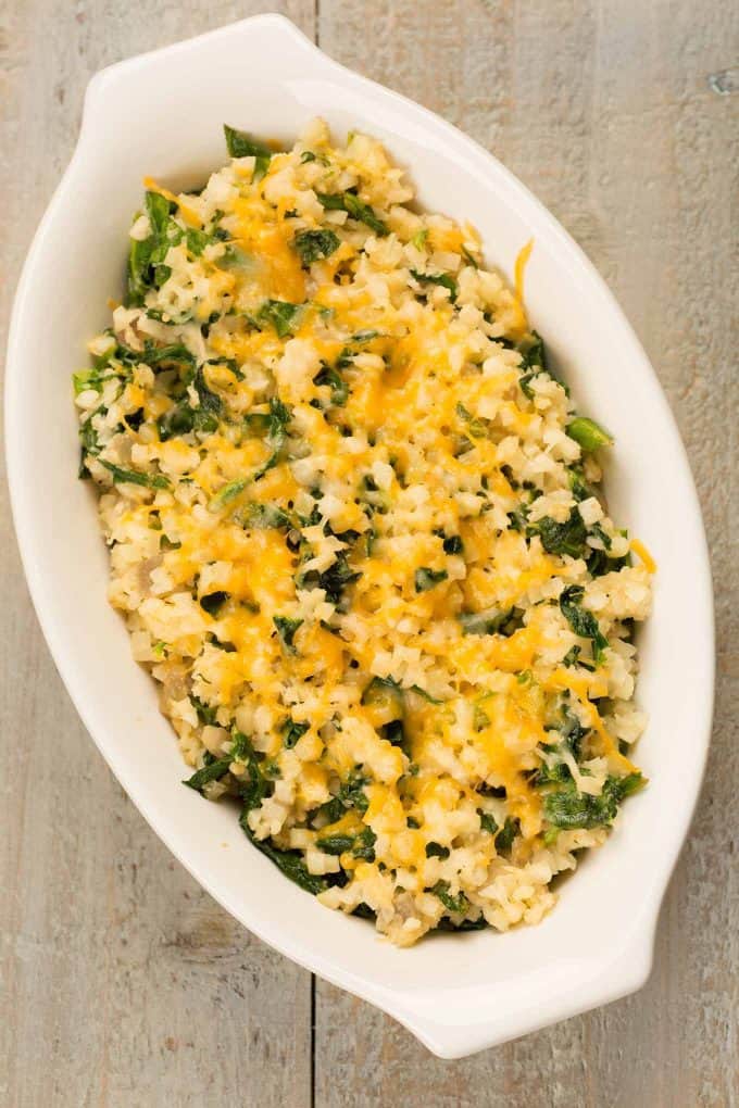 Riced Cauliflower Gratin