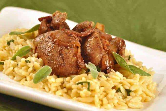 Sauteed Chicken Livers with Onion, Bacon and Sage Recipe ...