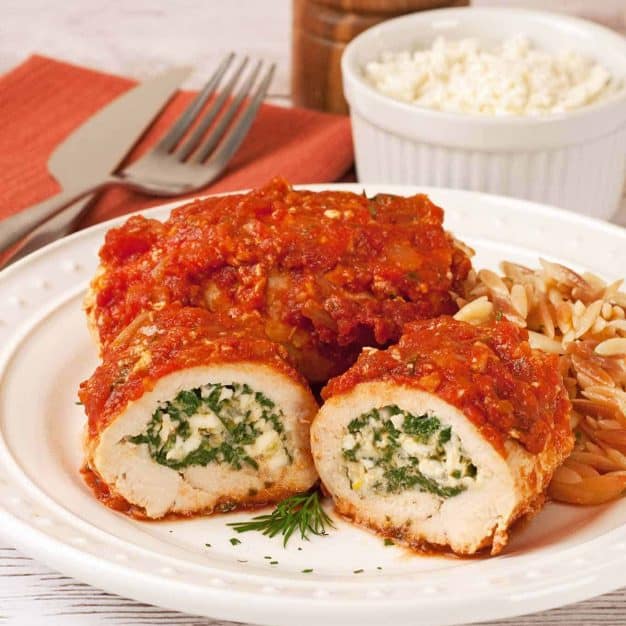 Spinach and Feta Stuffed Chicken Breasts