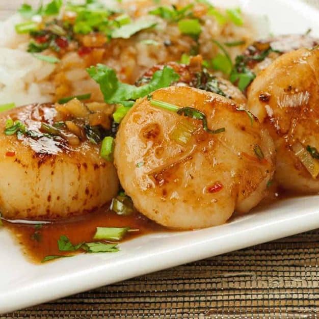 Thai Sweet Chili and Orange Scallops