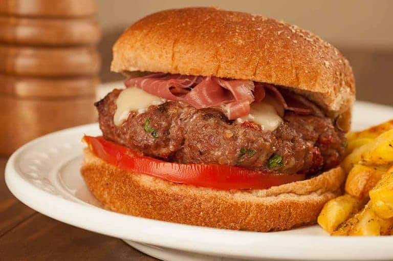 Italian Burgers with Prosciutto