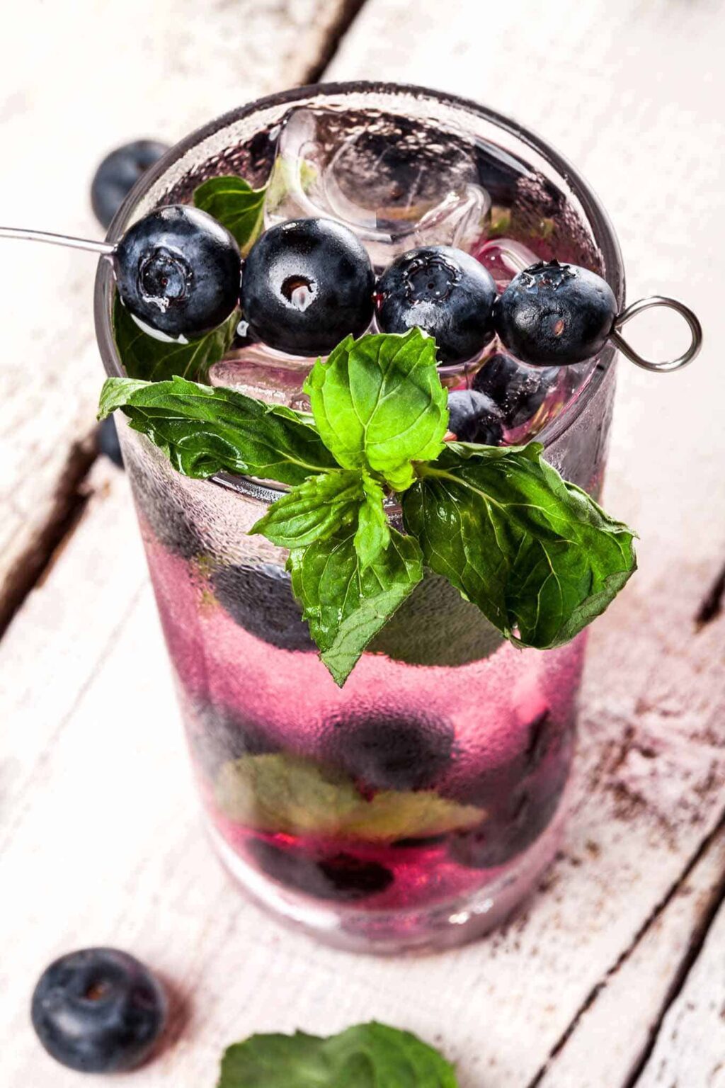 Blueberry Basil Mojito